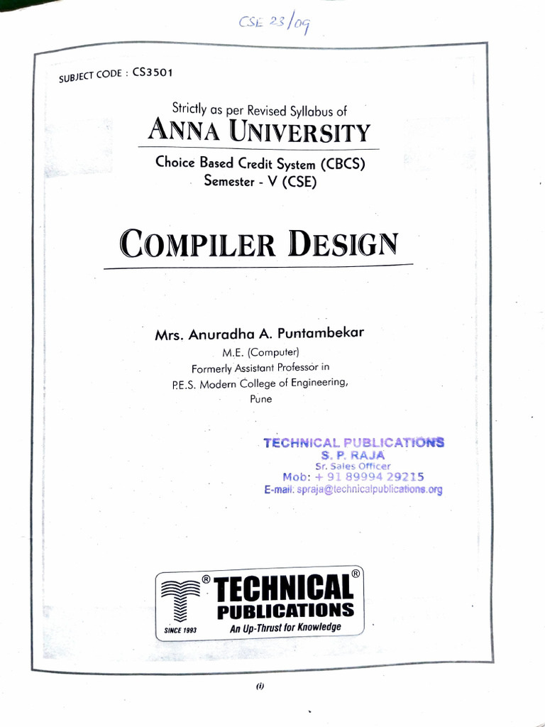 Complier Design Unit 1 | PDF Complier Design Unit 1 | PDF