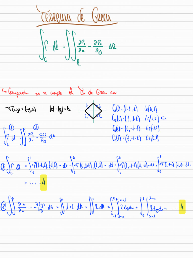 TEOREMA DE GREEN_230518_181521 | PDF