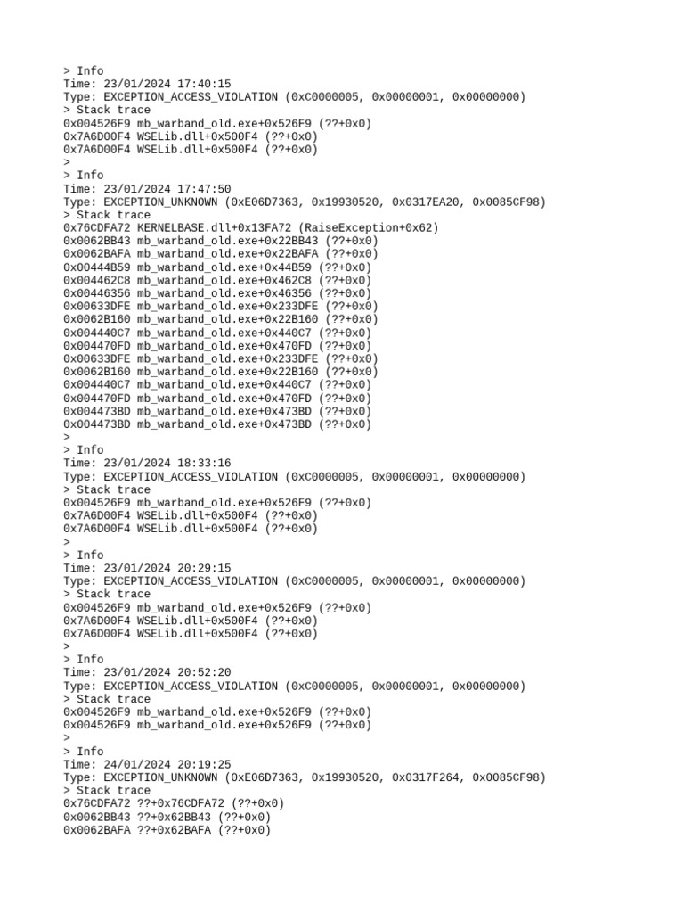 Wse Crash Log | PDF | Games & Activities | Teaching Methods & Materials