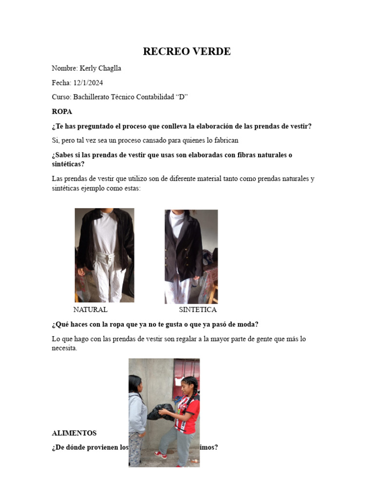 Recreo Verde de Segundo Contabilidad | PDF