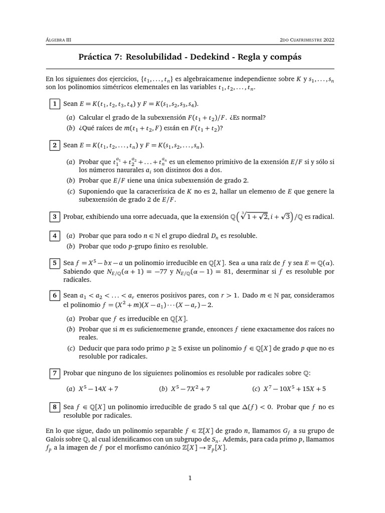 Alg3 Prac7 2022 | PDF
