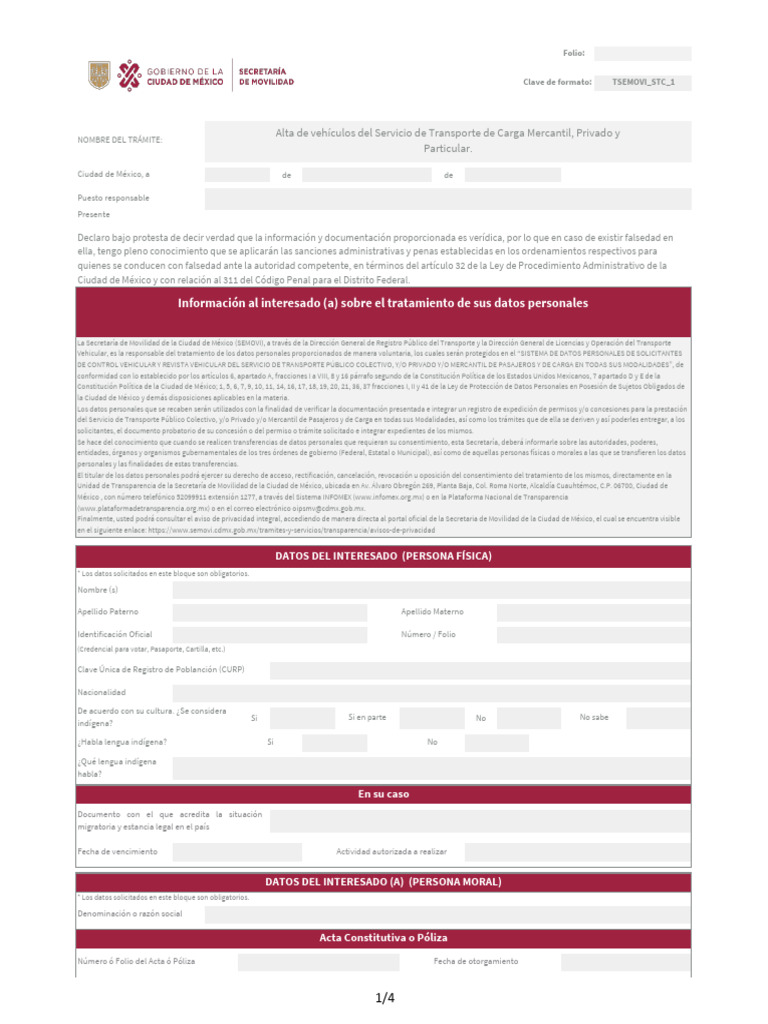 Tsemovi STC 1 | PDF | México | Ciudad de México