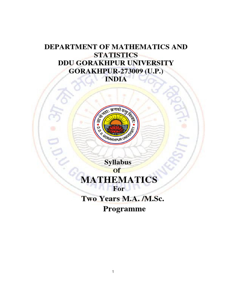 Mathematics M Sc Nep Pdf Teaching Mathematics Integral Equation