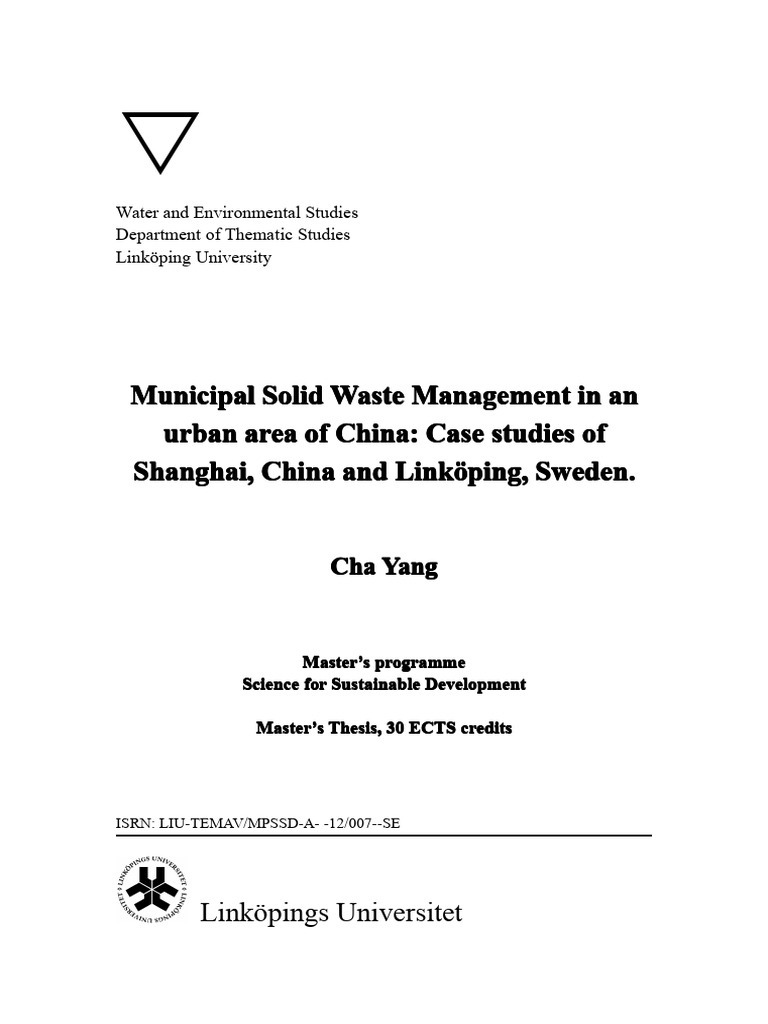 Linköpings Universitet: Cha Cha Cha Cha Yang Yang Yang Yang | PDF