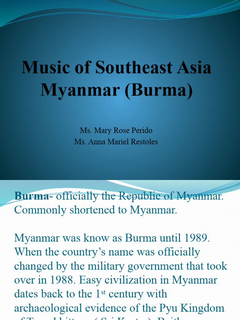 Myanmar's Traditional Music Overview | PDF | Myanmar | Performing Arts