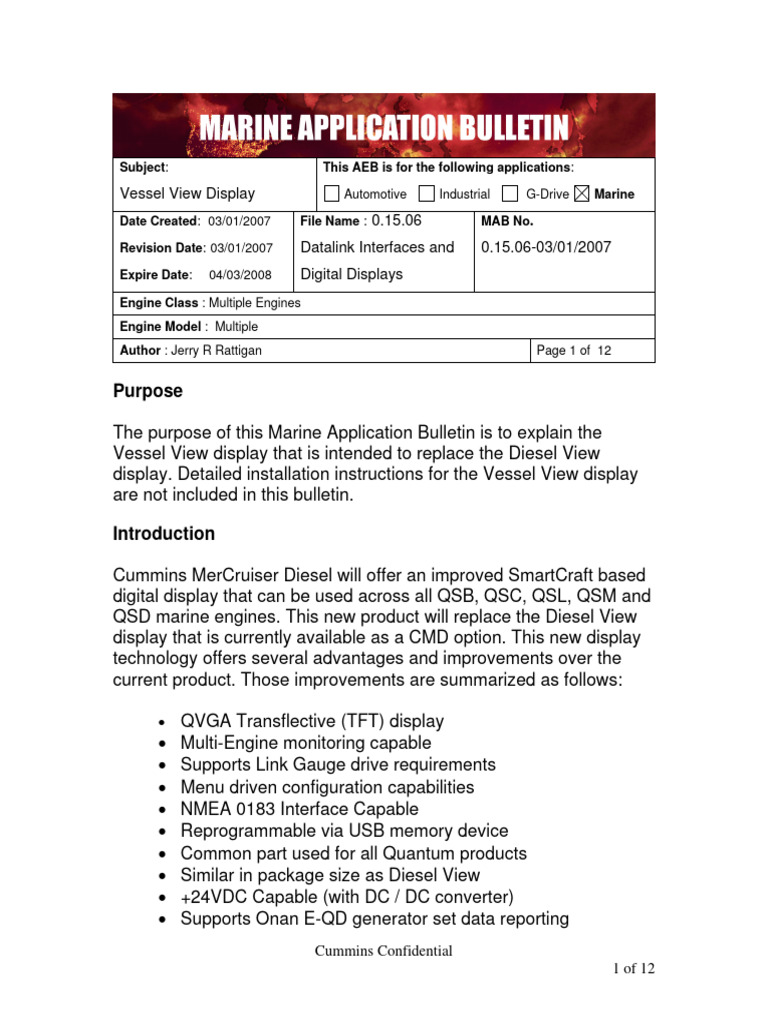 MAB Vessel View | PDF | Usb | Electrical Connector