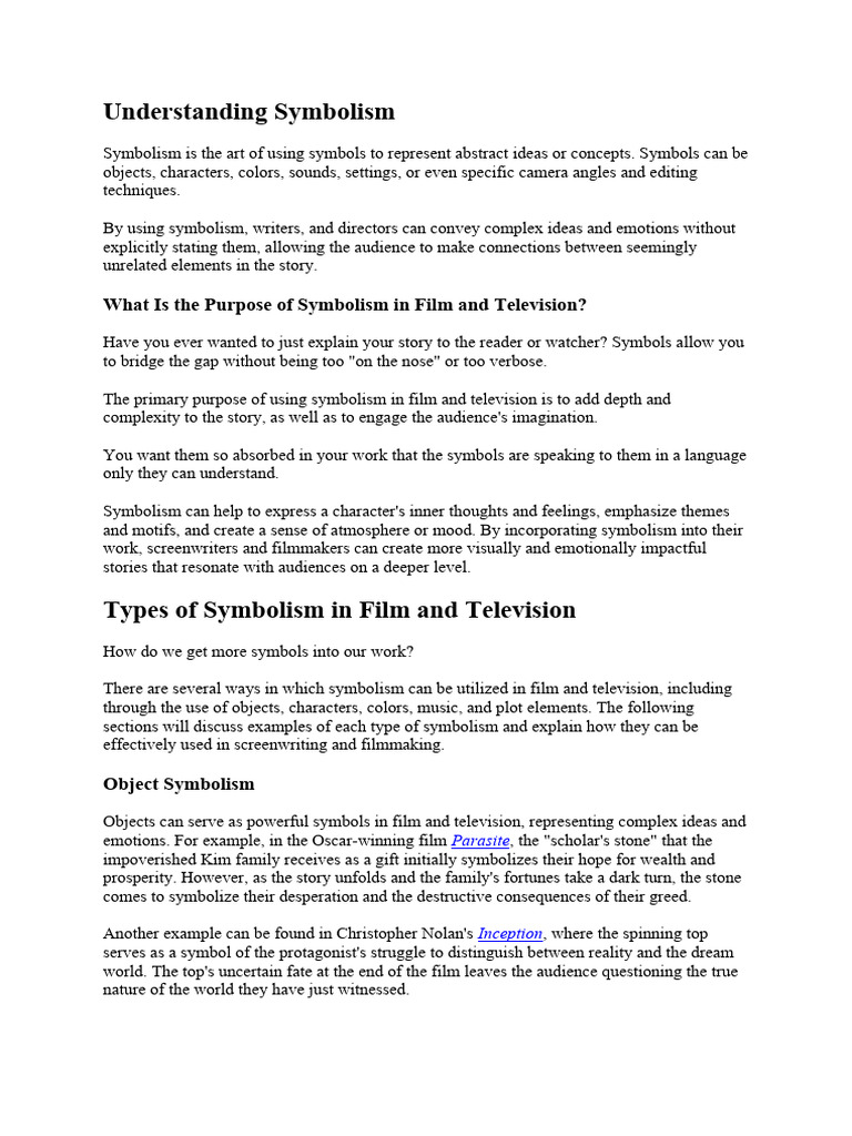 Understanding Symbolism | Download Free PDF | Symbols | Idea