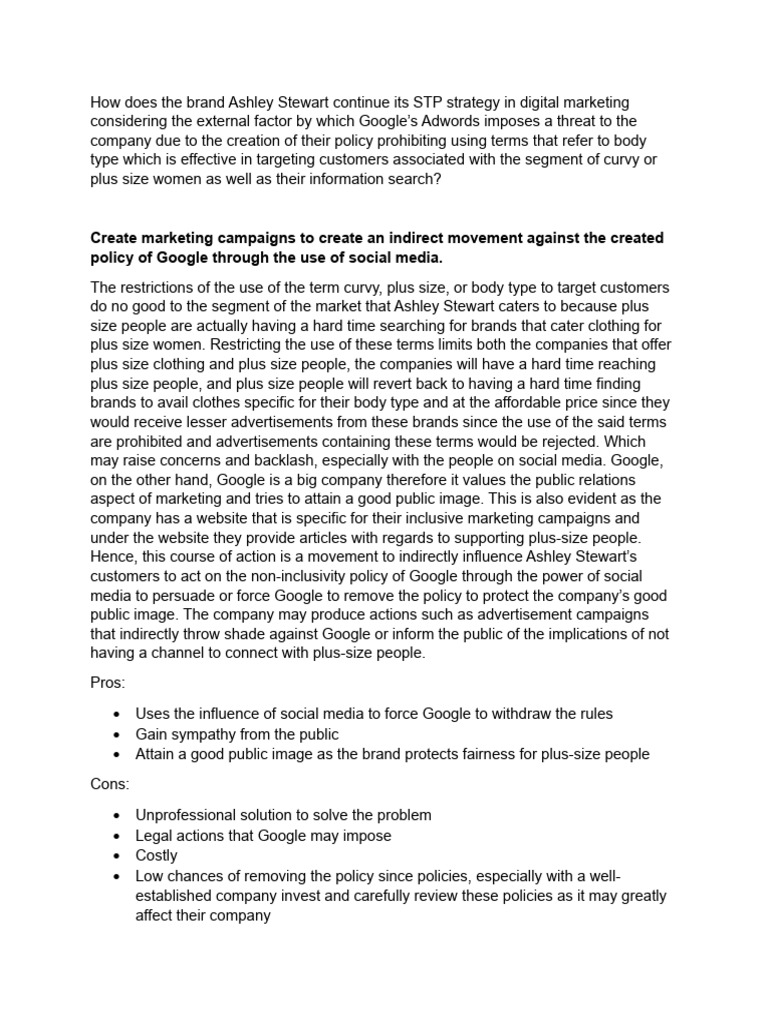 Alternative Courses of Action | PDF | Brand | Marketing