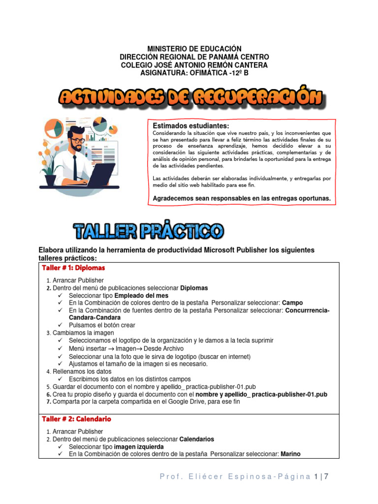 Actividades Recuperación 12-Ofimaticaº | PDF | HTML | Mi sql