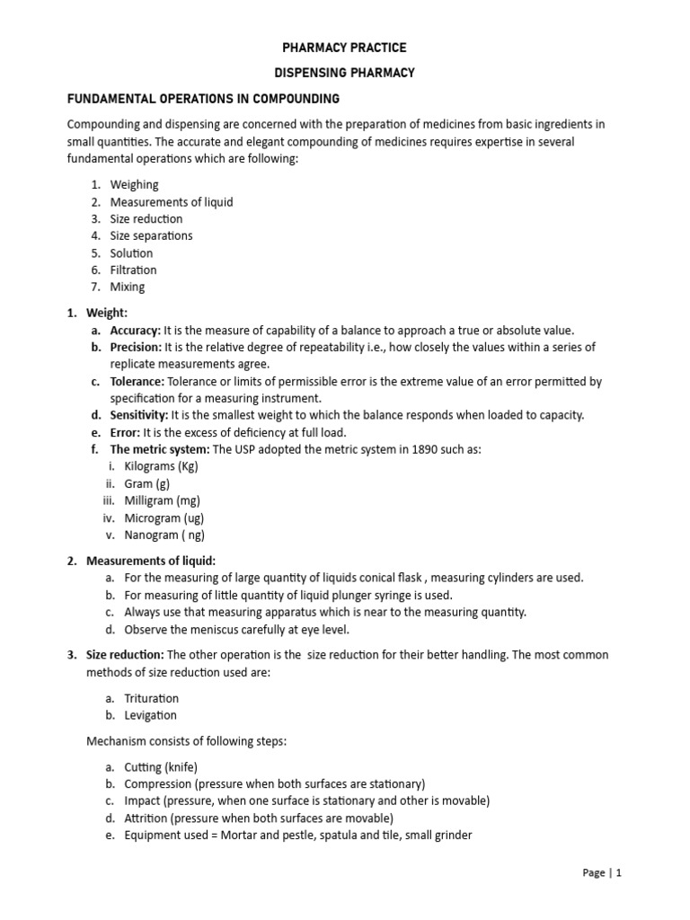 Dispensing Pharmacy Group 1 | PDF | Topical Medication | Kilogram