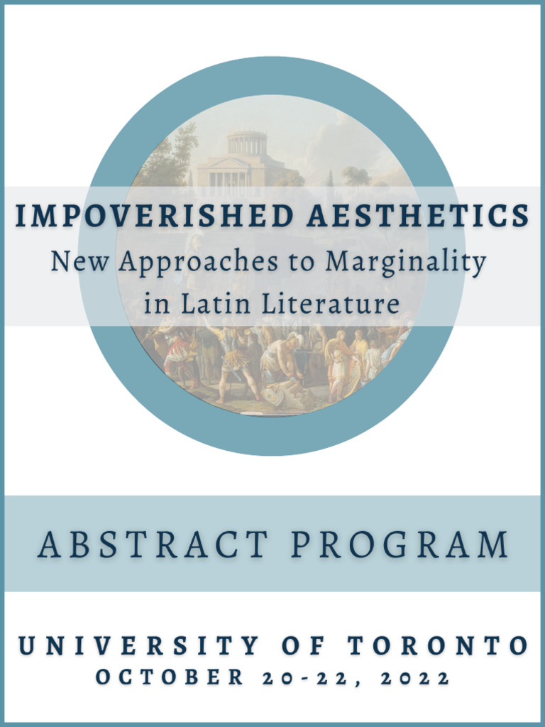 Abstract Program | PDF | Virgil | Poetry