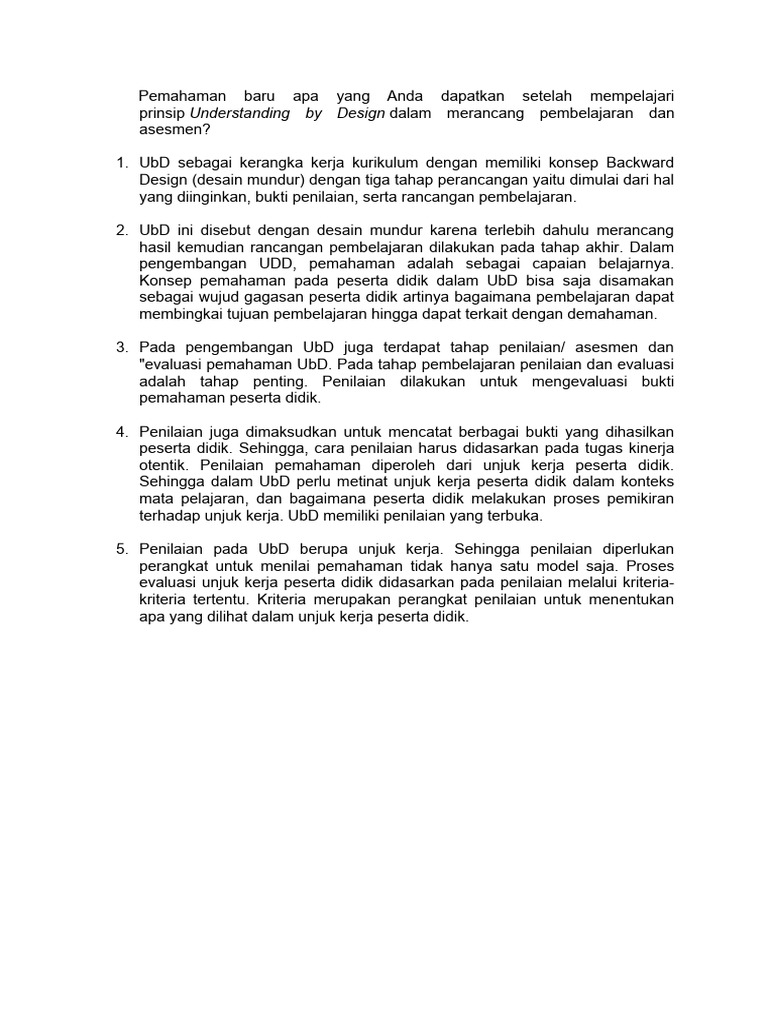 Pemahaman Baru Apa Yang Anda Dapatkan Setelah Mempelajari Prinsip | PDF | Karier & Perkembangan ...