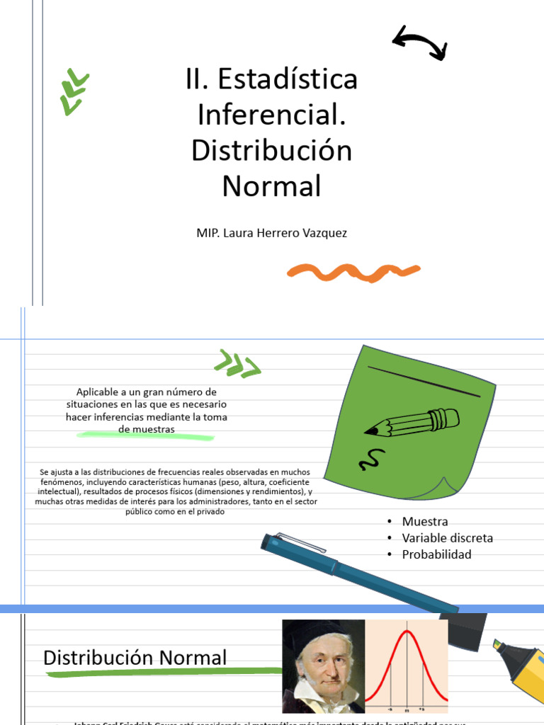 Distribuci-n Normal 2024.Pptx | PDF | Distribución normal | Estadísticas