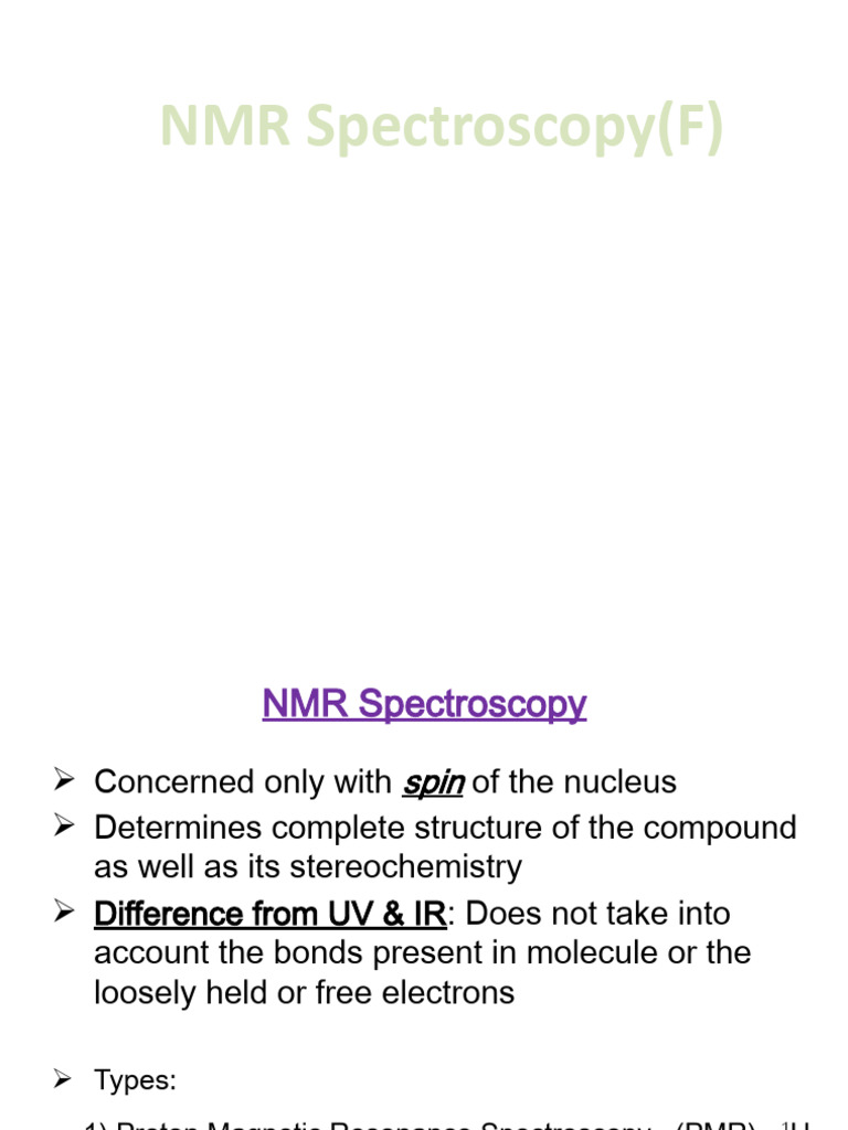 Understanding NMR Spectroscopy Basics | PDF | Nuclear Magnetic ...