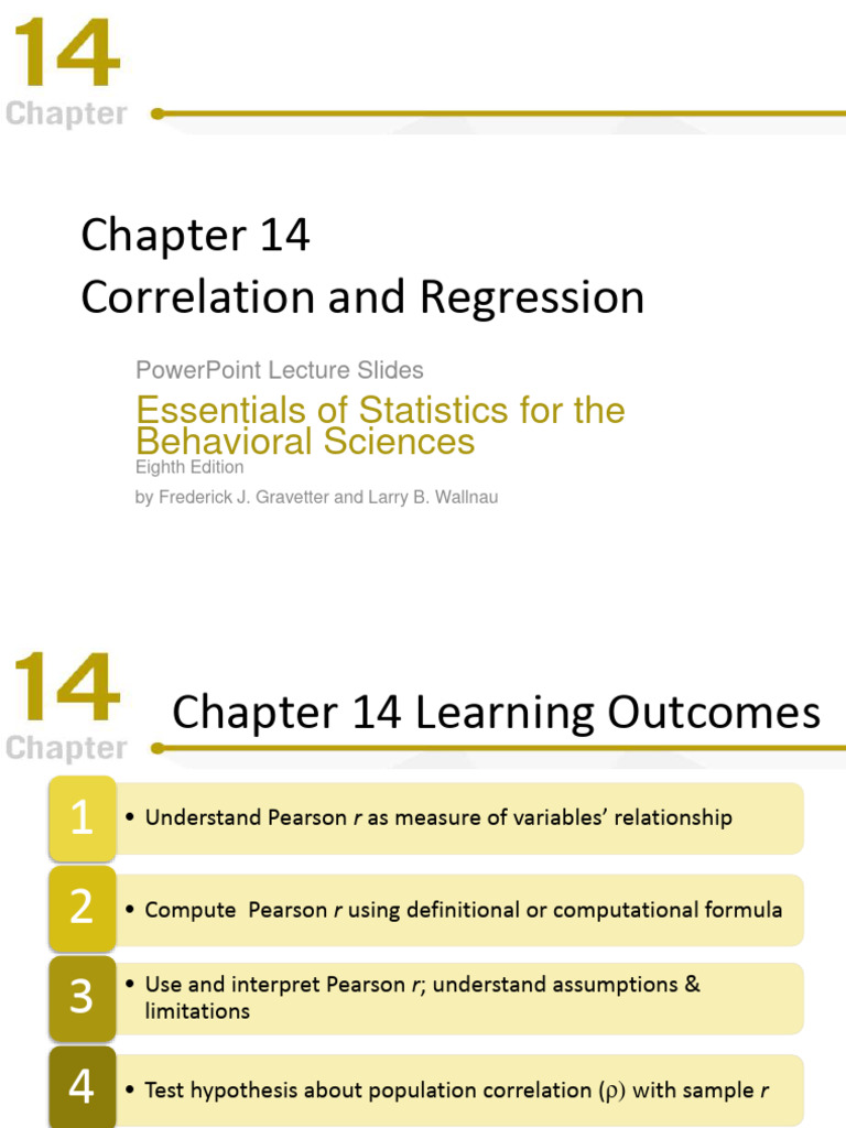 Chapter - 5 - Correlation and Regression | PDF | Regression Analysis | Statistical Analysis