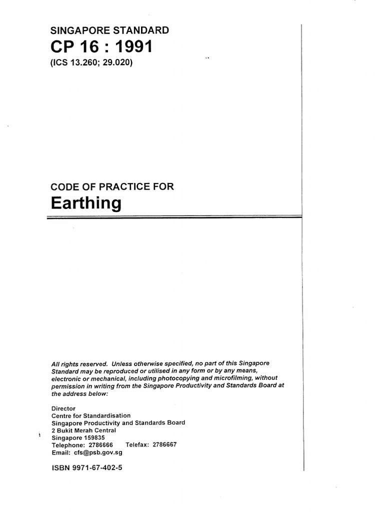 CP16 Earthing | PDF