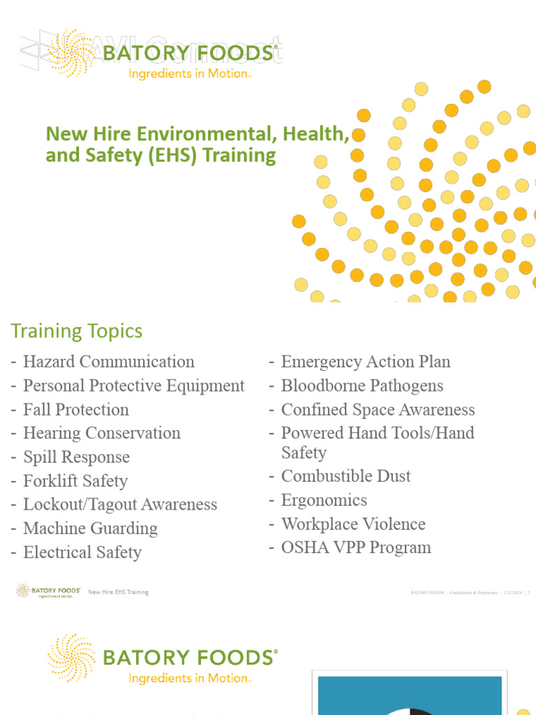 New Hire EHS Training Alchemy 01.2024 | PDF | Hyperthermia ...