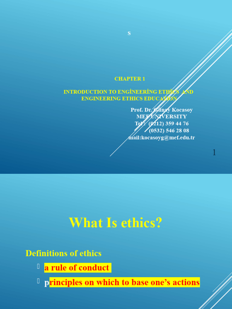 1. +Introduction to Eng'g Ethics and Eng'g Ethics Education | PDF ...