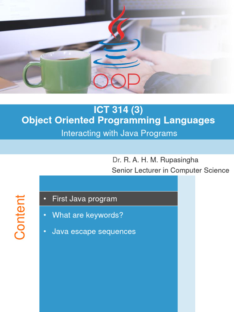3-Interacting With Java Programs | PDF | Java (Programming Language ...