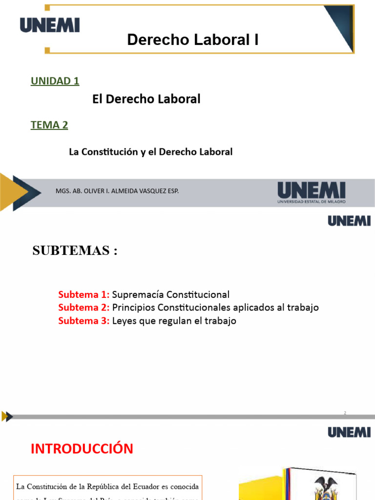 Archivodiapositiva 20235516357 | PDF | Constitución | Derecho laboral