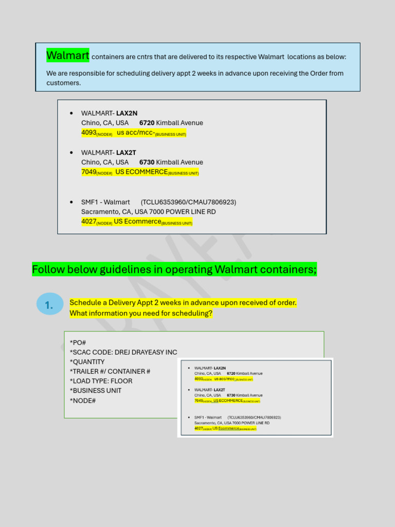 Walmart Guidelines Sop | PDF | Service Industries | Computing