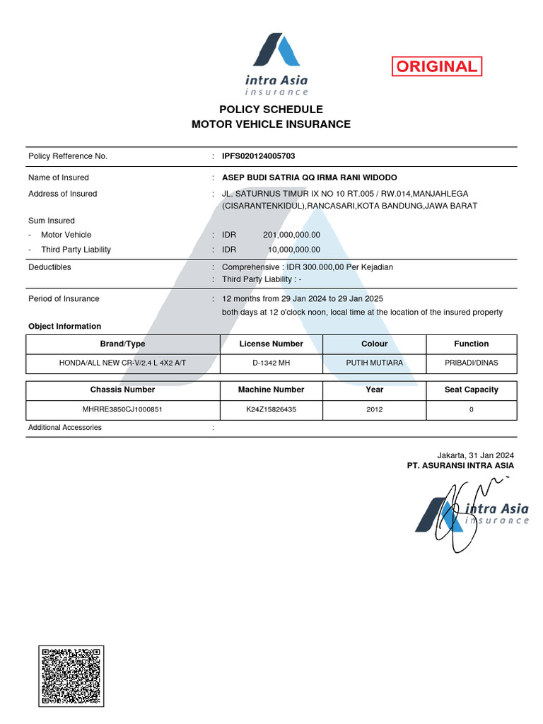 Intra Asia 20240129 083100041155315 | PDF | Insurance | Liability Insurance