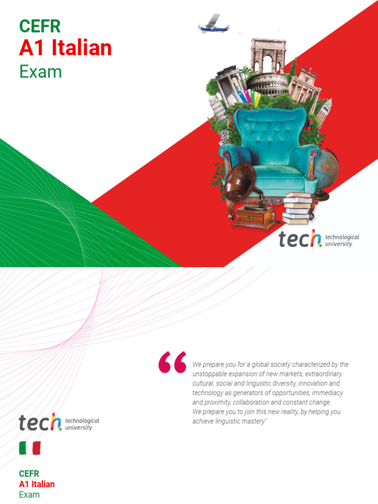 Language Certification Exam Cefr Level A1 Italian | PDF | Applied ...