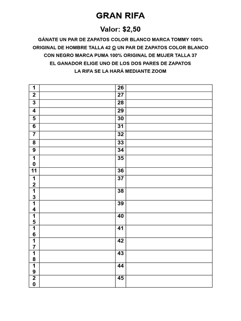 Gran Rifa | PDF