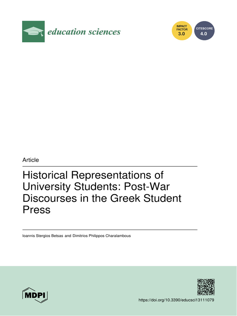 Historical Representations of University Students: Post-War Discourses ...