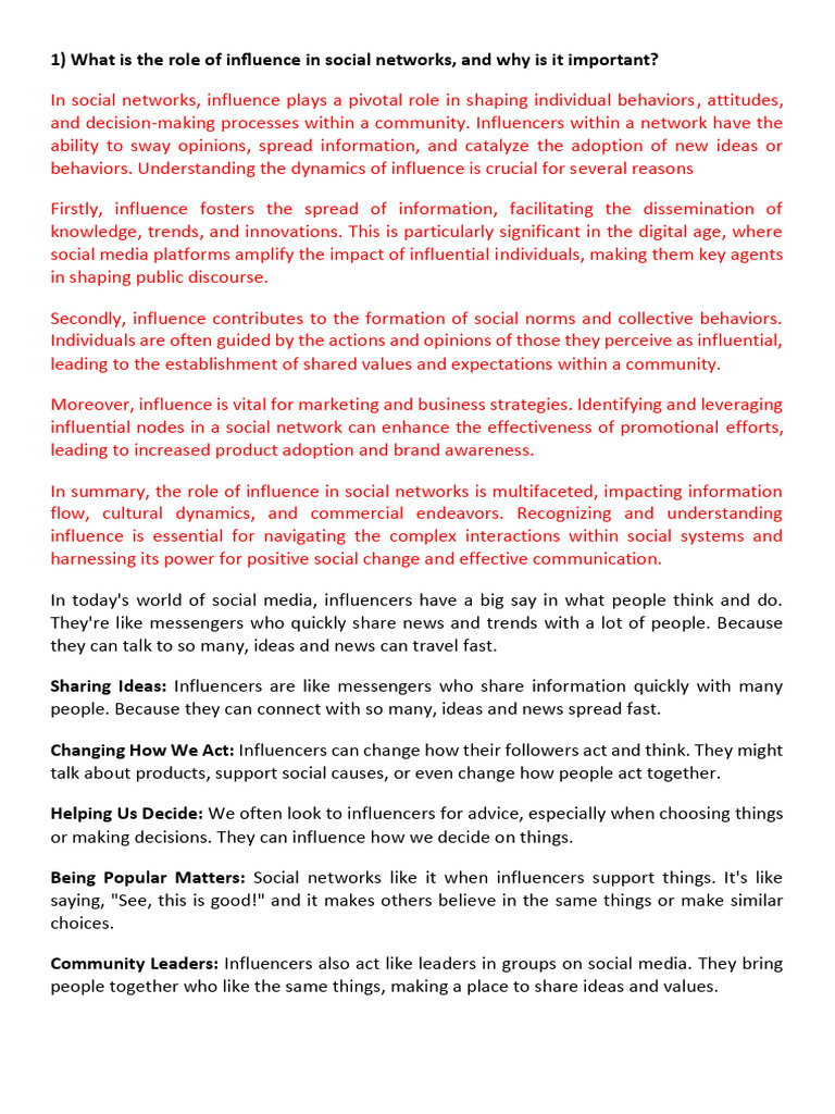 Sna Answer | PDF | Cluster Analysis | Eigenvalues And Eigenvectors
