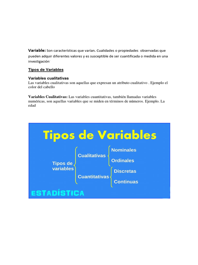 Variables Pdf Variables Dependientes E Independientes Variable