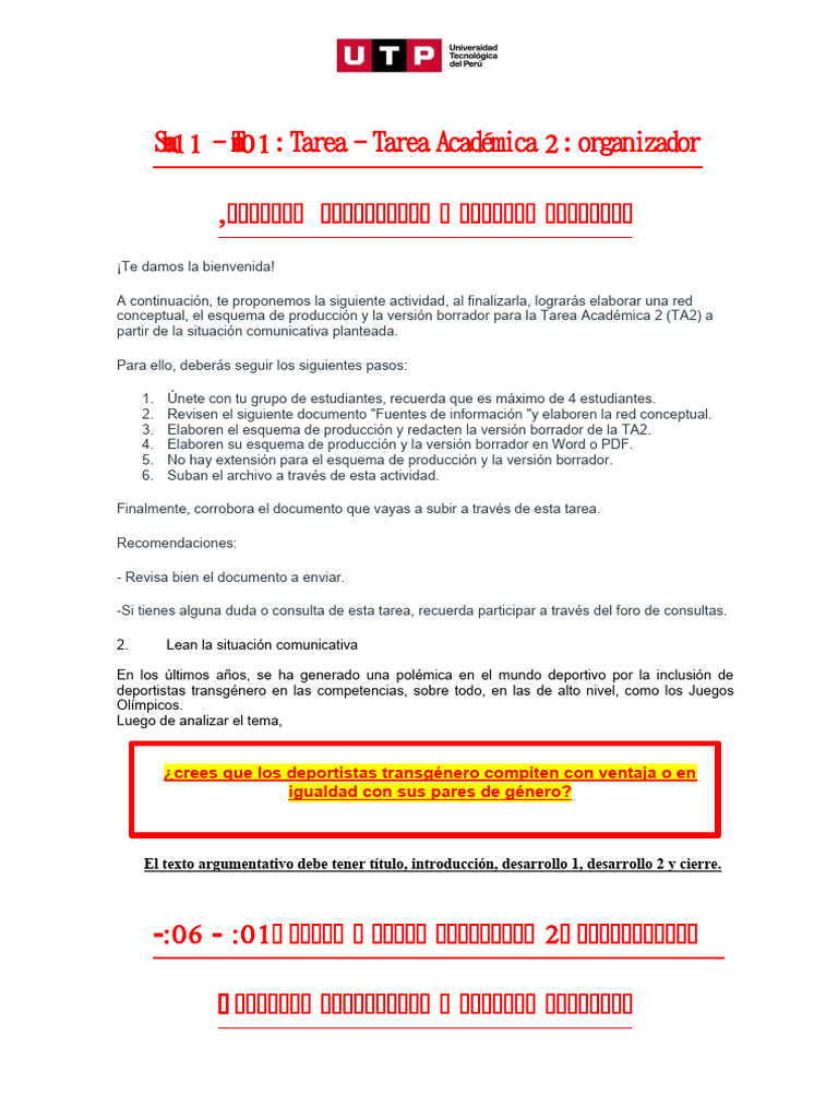 ? Semana 11 - Tema 01 Tarea - Tarea Académica 2 organizador gráfico, esquema producción y ...