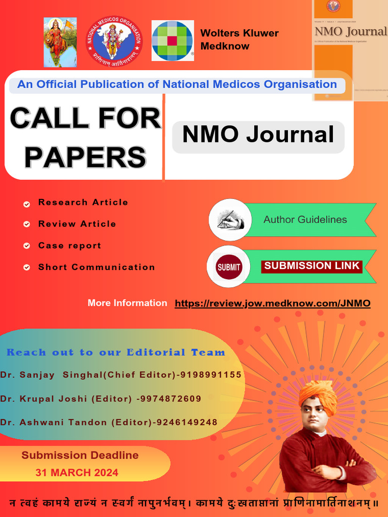 Call For Submission-Nmo Journal | PDF