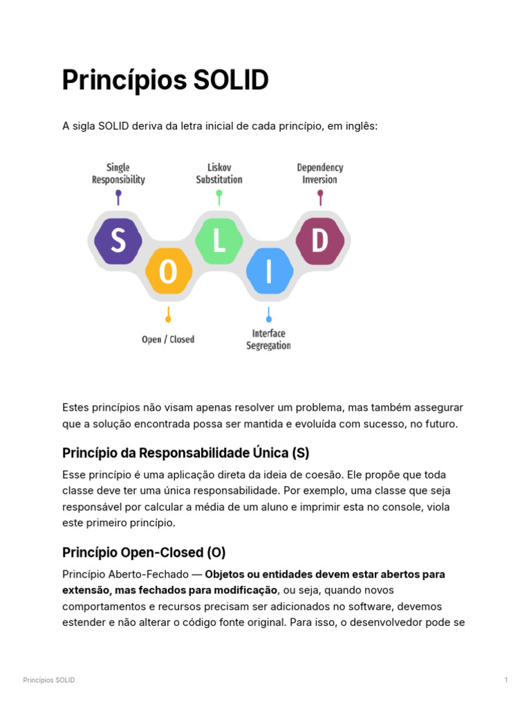 Princípios SOLID | PDF