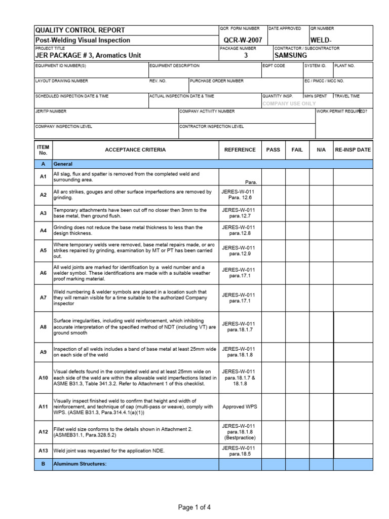 QCR W 2007 | PDF | Welding | Construction