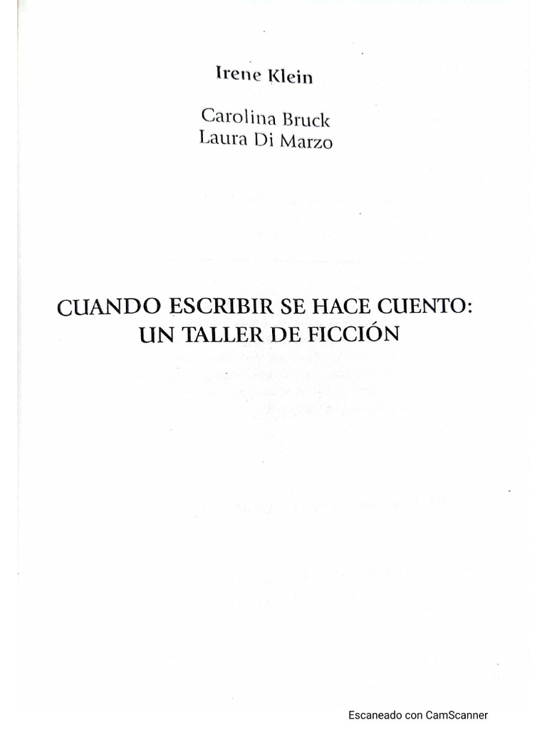 Cuando Escribir Se Hace Cuento. Prologo | PDF