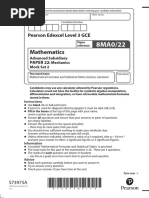 Edexcel A Level Maths Mock Set 1 | PDF | Equations | Cartesian ...