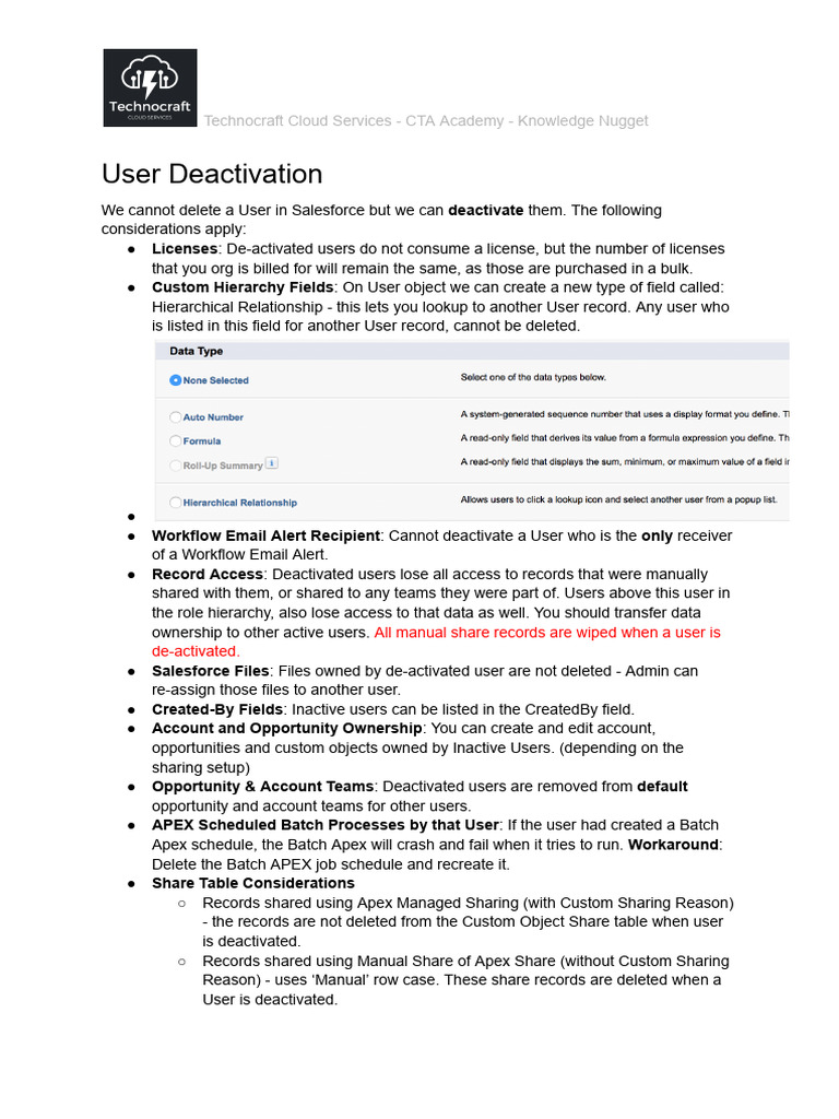 User Deactivation Nugget 1707374571 | PDF | Data | Information Science