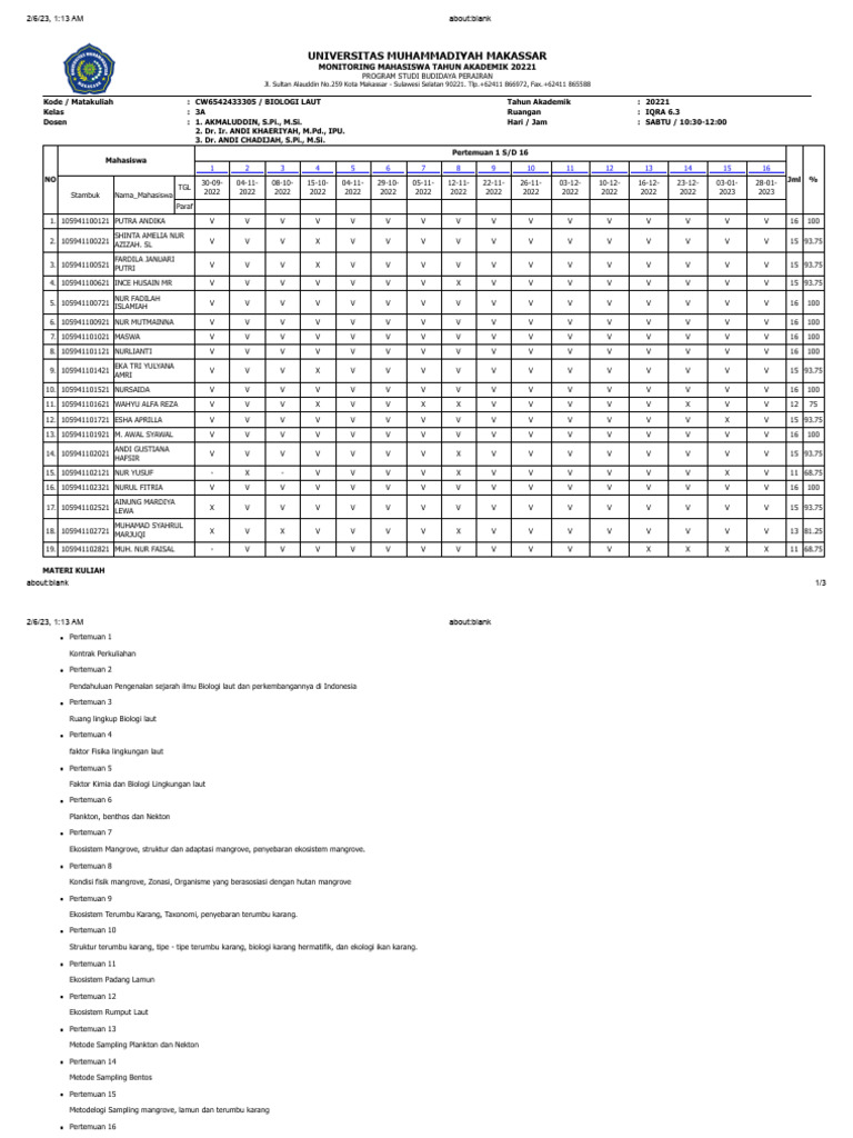 Ganjil TA 2022-2023 | PDF