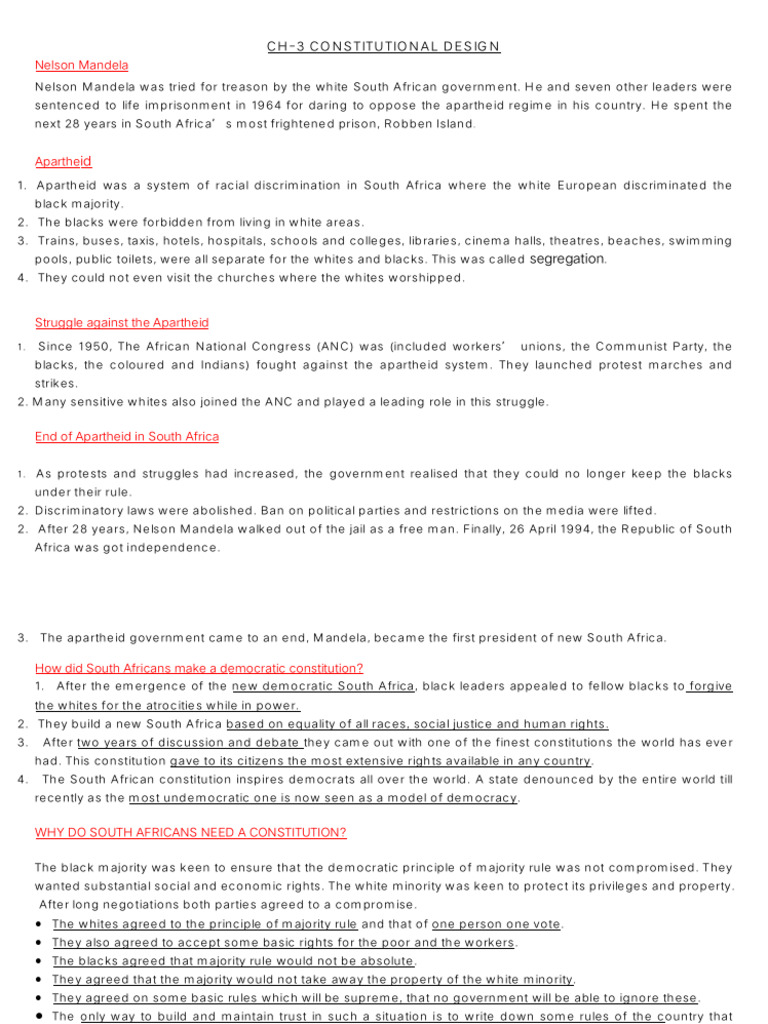 VRC Sir Constitutional Design | PDF
