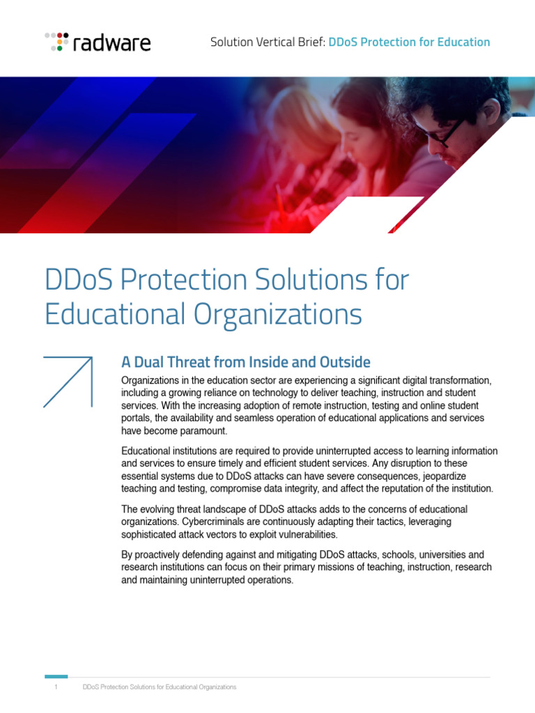 Radware DDoS-Protection-Education SolutionBrief 2023 1229-Web | PDF | Denial Of Service Attack ...