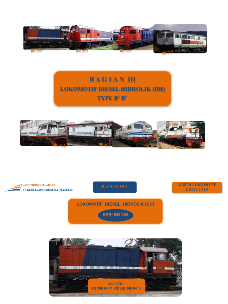 Spesifikasi Lokomotif BB 306 dan BB 305 | PDF