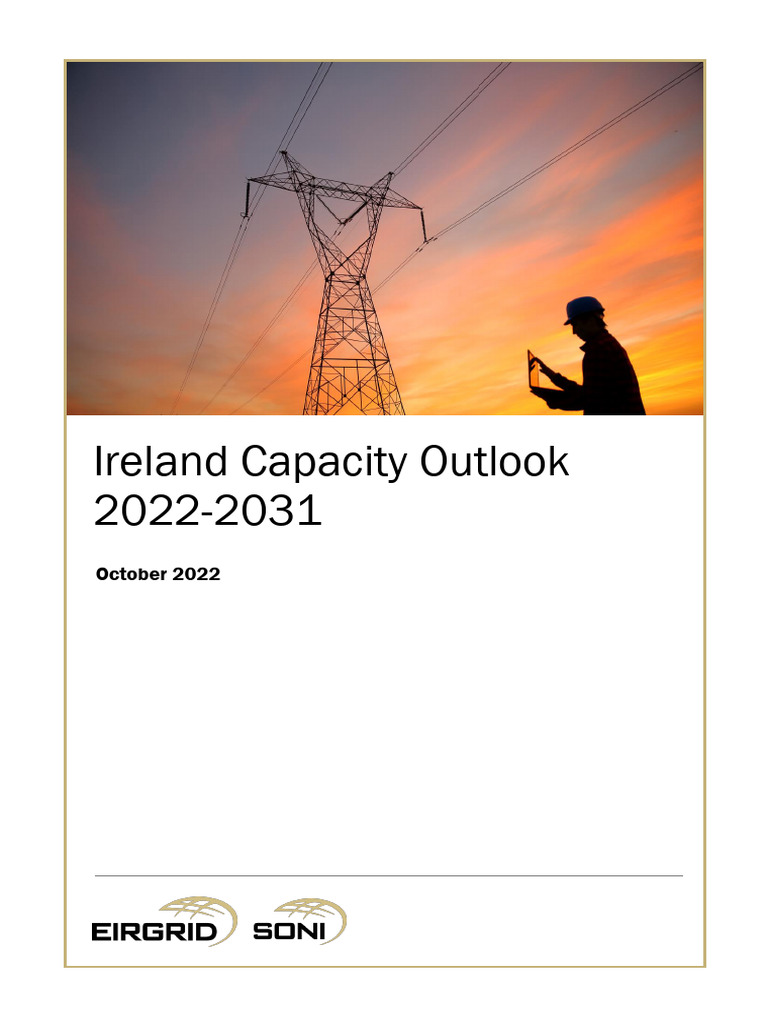 EirGrid SONI Ireland Capacity Outlook 2022-2031 | PDF | Renewable ...