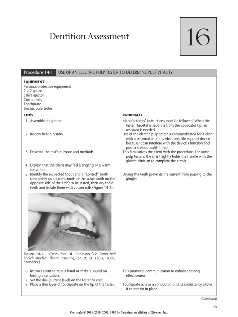 Use of An Electric Pulp Tester | Download Free PDF | Tooth | Dentistry ...
