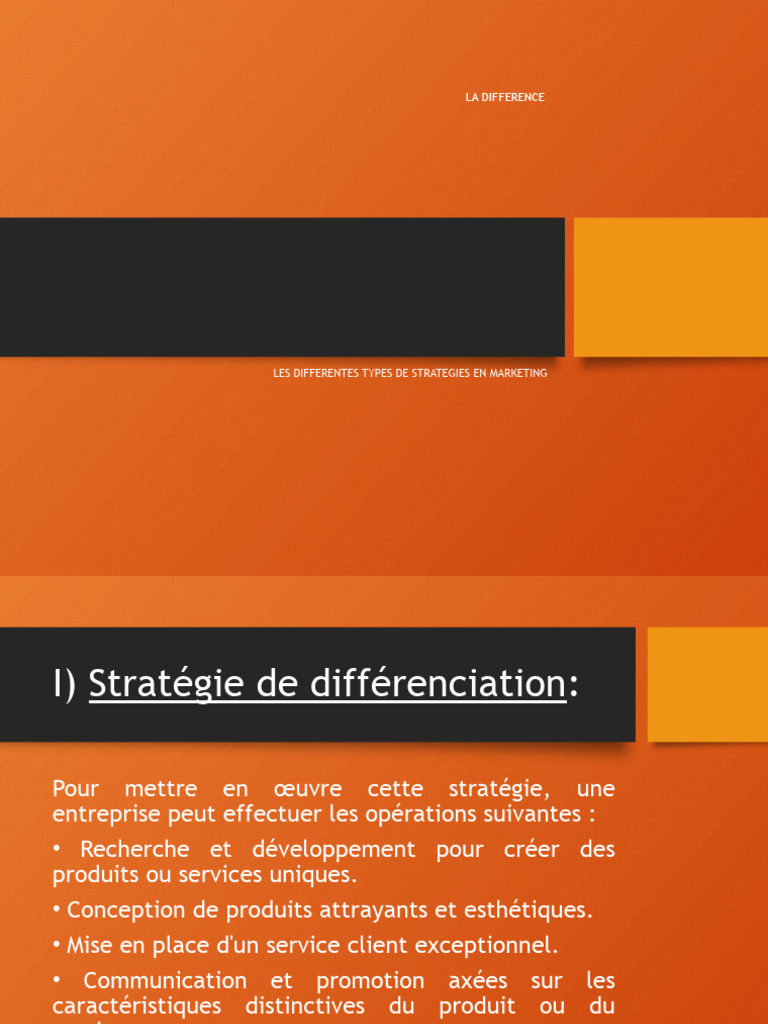Stratégies de Marketing : Types et Analyse | PDF | Consommateurs ...