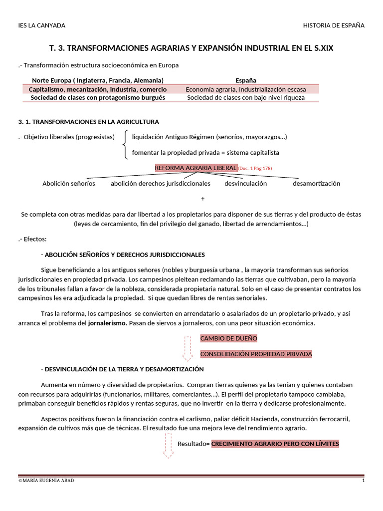 Transformaciones Agrarias y Expansión Industrial S.xix | PDF