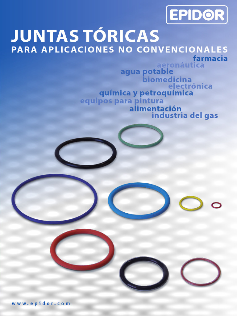 Juntas Tóricas para Usos Especiales | PDF | Agua | Agua potable