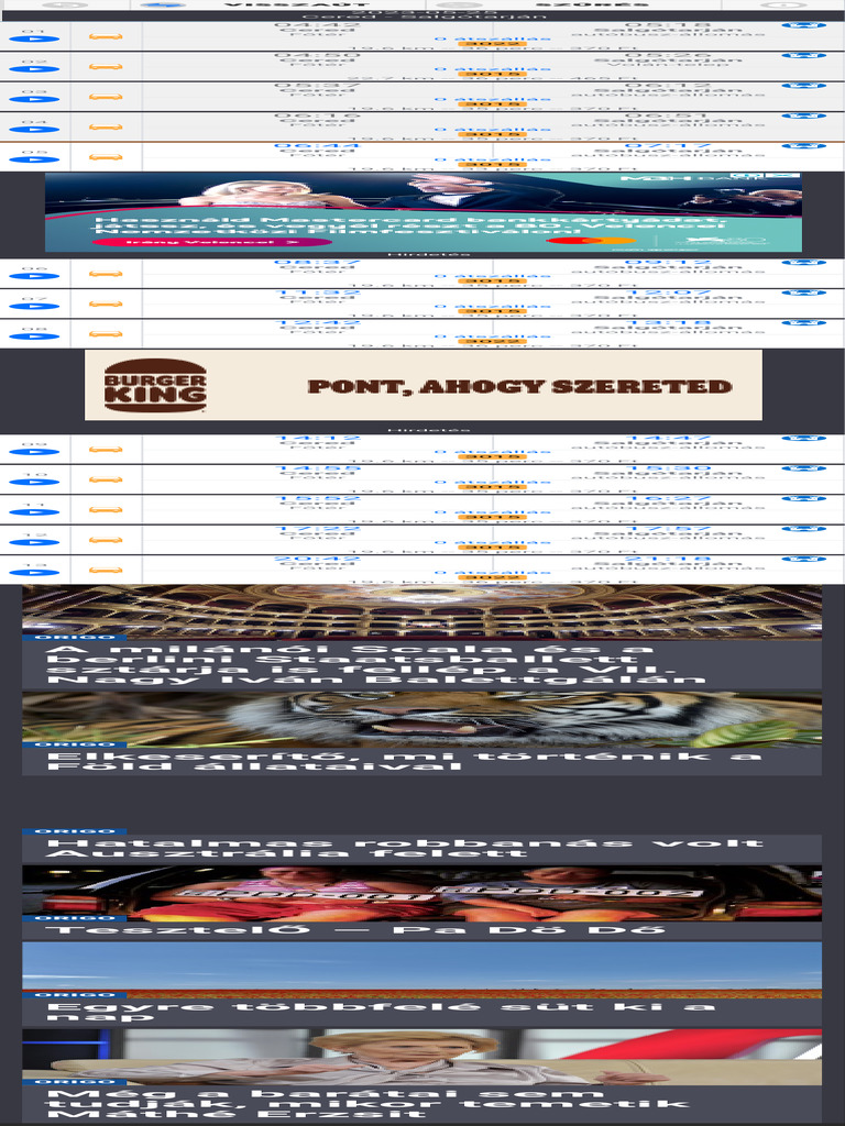 Menetrendek Hu | PDF