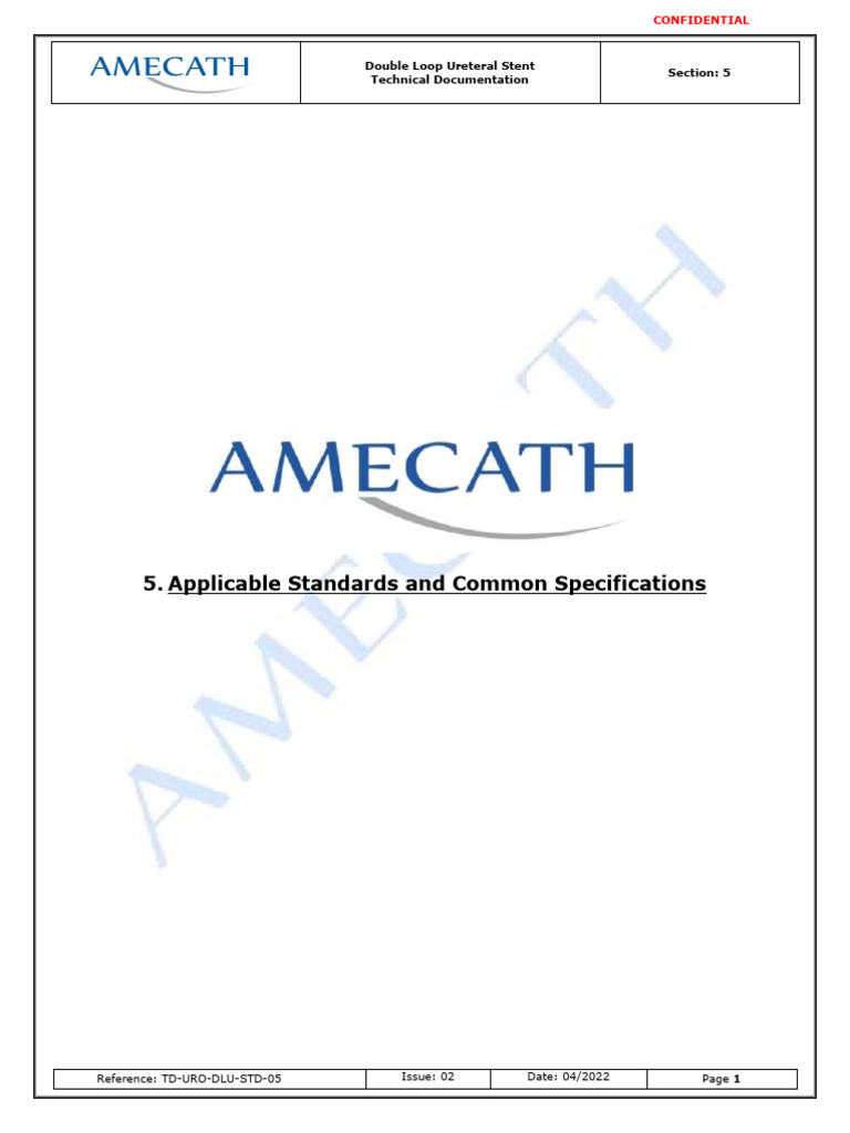 Applicable Standards and Common Specifications | PDF | Medical Device ...