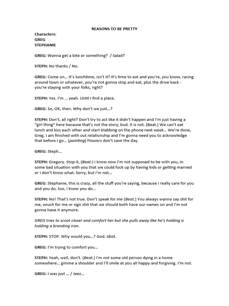 Relationship Breakup Dialogue | PDF | Home & Garden